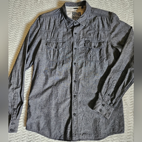 Buffalo David Bitton | Shirts | Buffalo David Bitton Gray Button Down ...